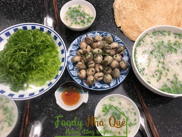 CHÁO SÒ ĐIỆP NẤM RƠM THƠM NGON BỖ DƯỠNG